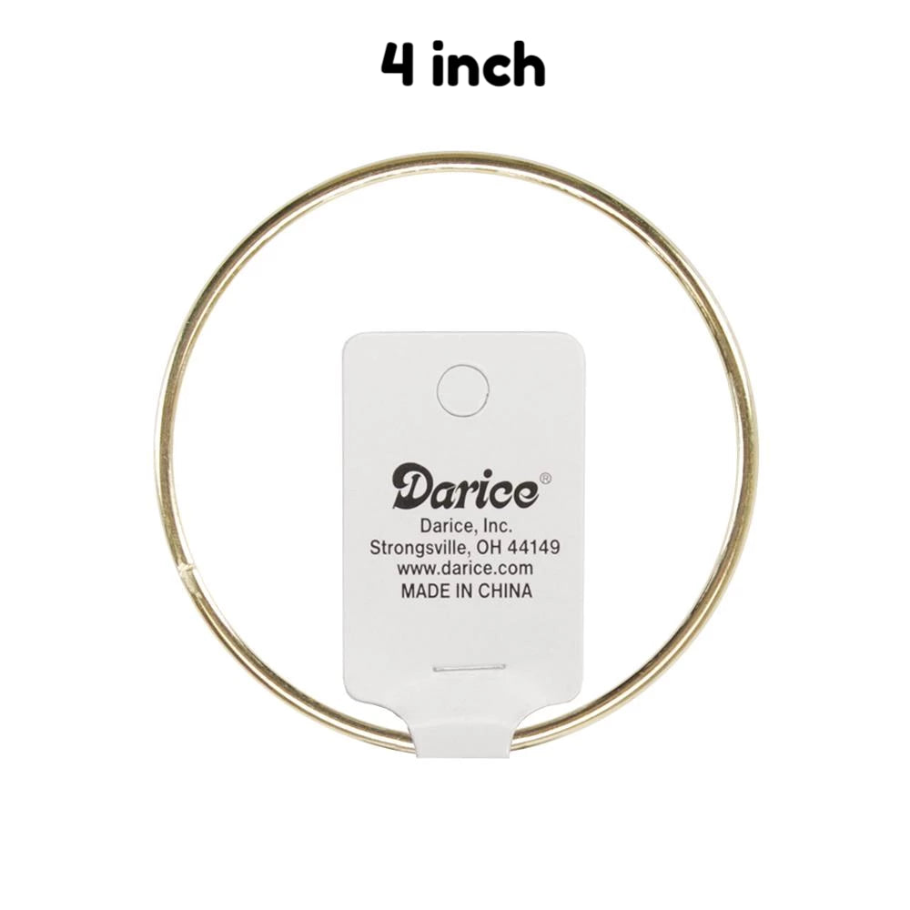 Gold Metal Ring - 4 inch – Craft de Ville