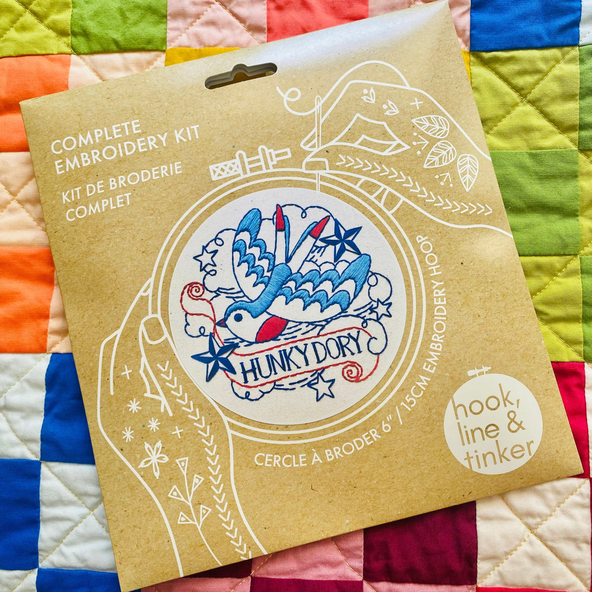 Hook, Line & Tinker - Hunky Dory Complete Embroidery Kit – Craft de Ville